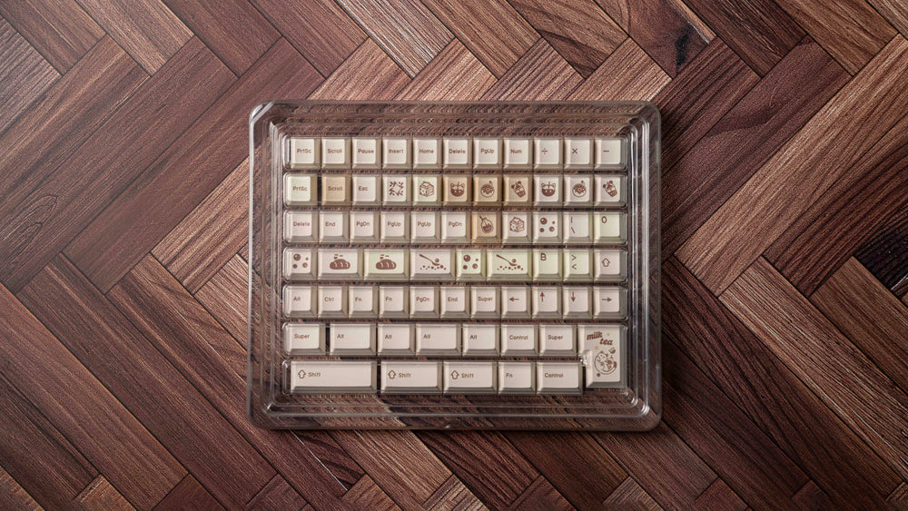 Qwertykeys Milk Tea Keycaps